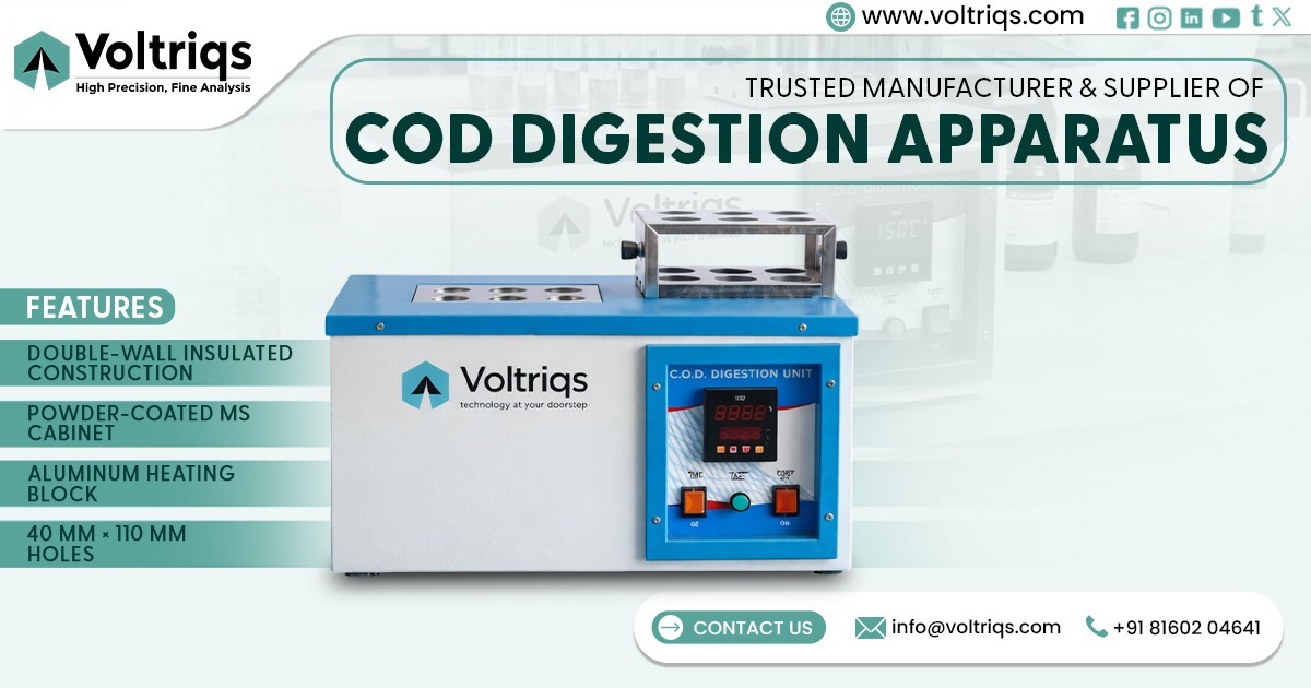 COD Digestion Apparatus in Gujarat - Voltriqs Tech Solution