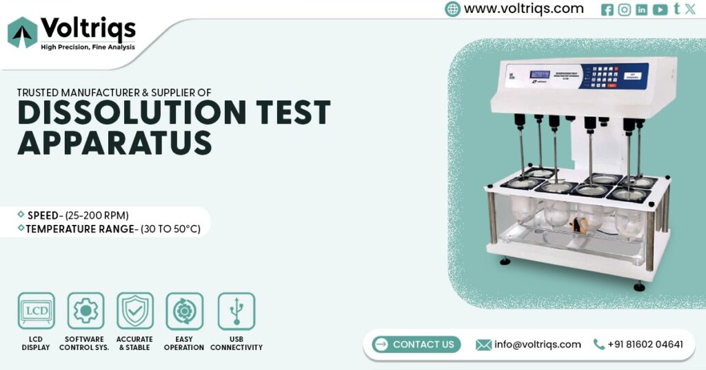 Dissolution Test Apparatus in Maharashtra - Voltriqs Tech Solution